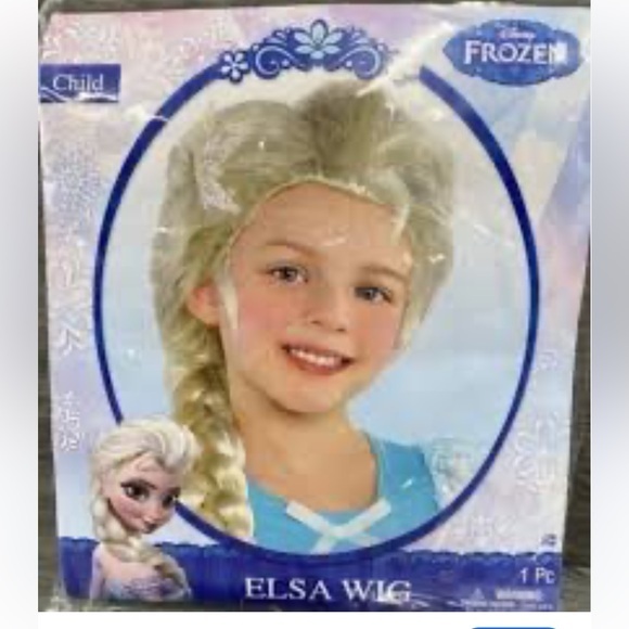 Disney | Costumes | Disney Frozen Elsa Wig For Kids Blonde | Poshmark